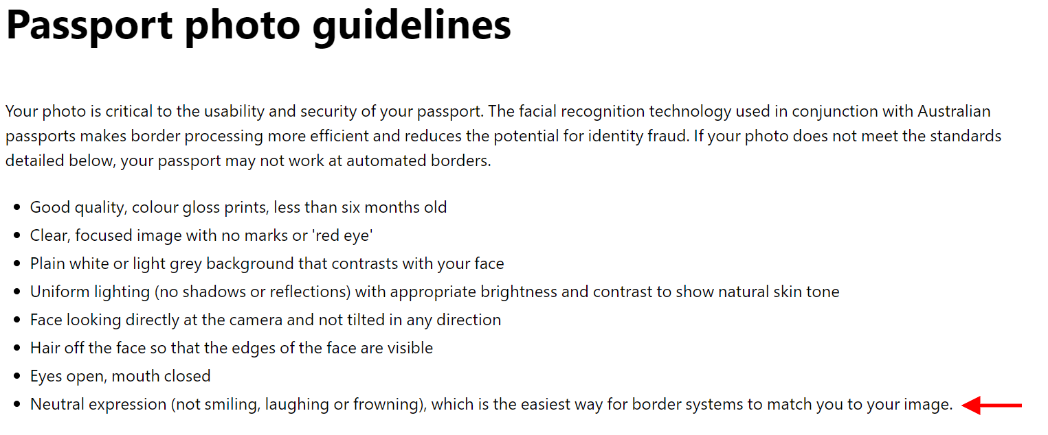 The complete guide on "Can you smile in a passport photo?"